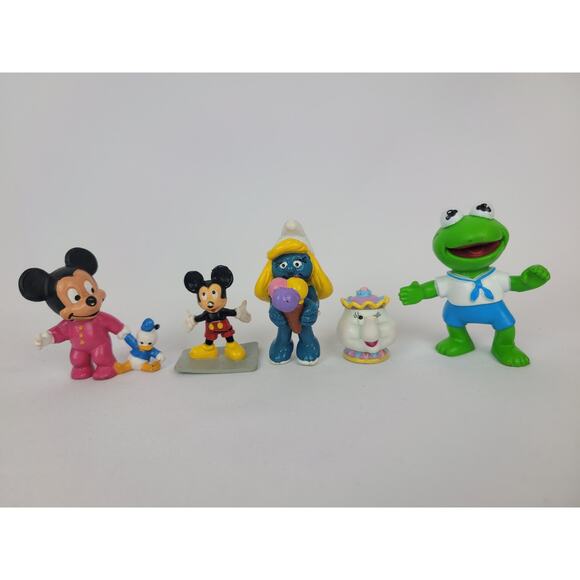 Disney | Toys | Smurfette Kermit The Frog Disney Mrs Potts Mickey Baby ...